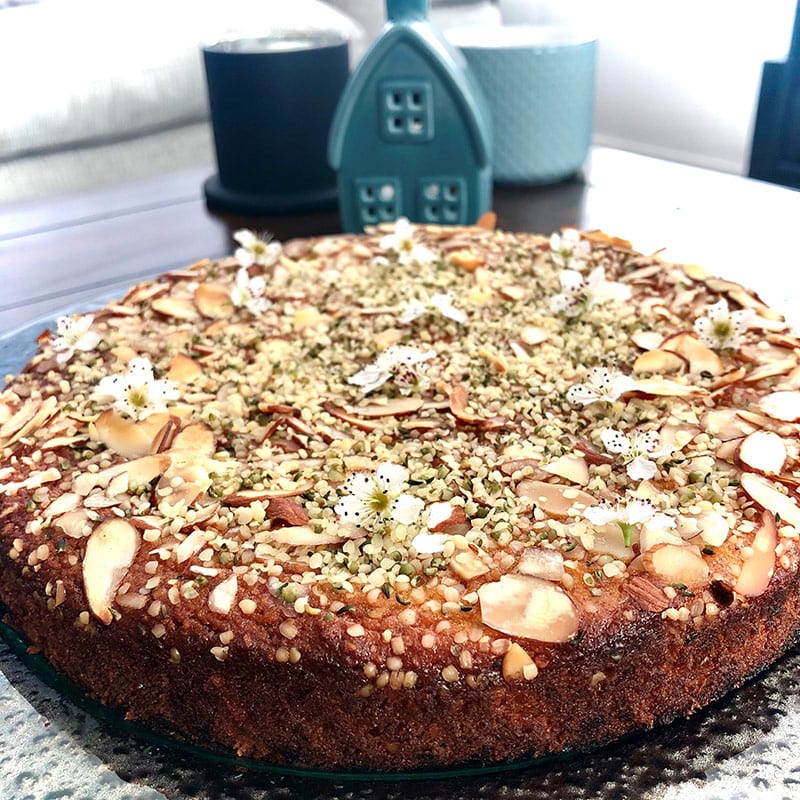 Gluten-Free Flourless Hemp Seed & Orange Cake